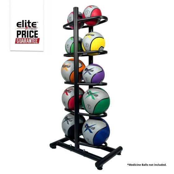 Elite Deluxe 10 Ball Medicine Rack | Elite Fitness NZ | Elite Fitness NZ